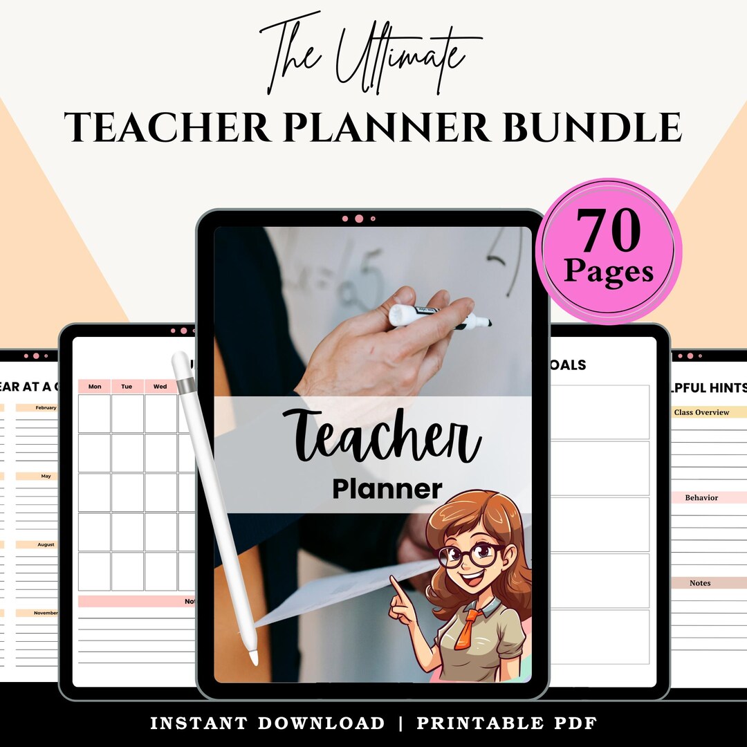 Teacher Planner Bundle Printable | Lesson Plan Template & Class ...