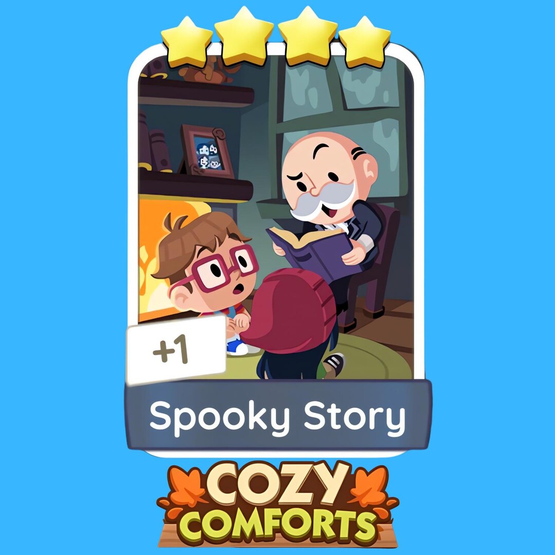 Monopoly Go 4 Star Spooky Story Set 11 Cozy Comforts Stickers - Etsy