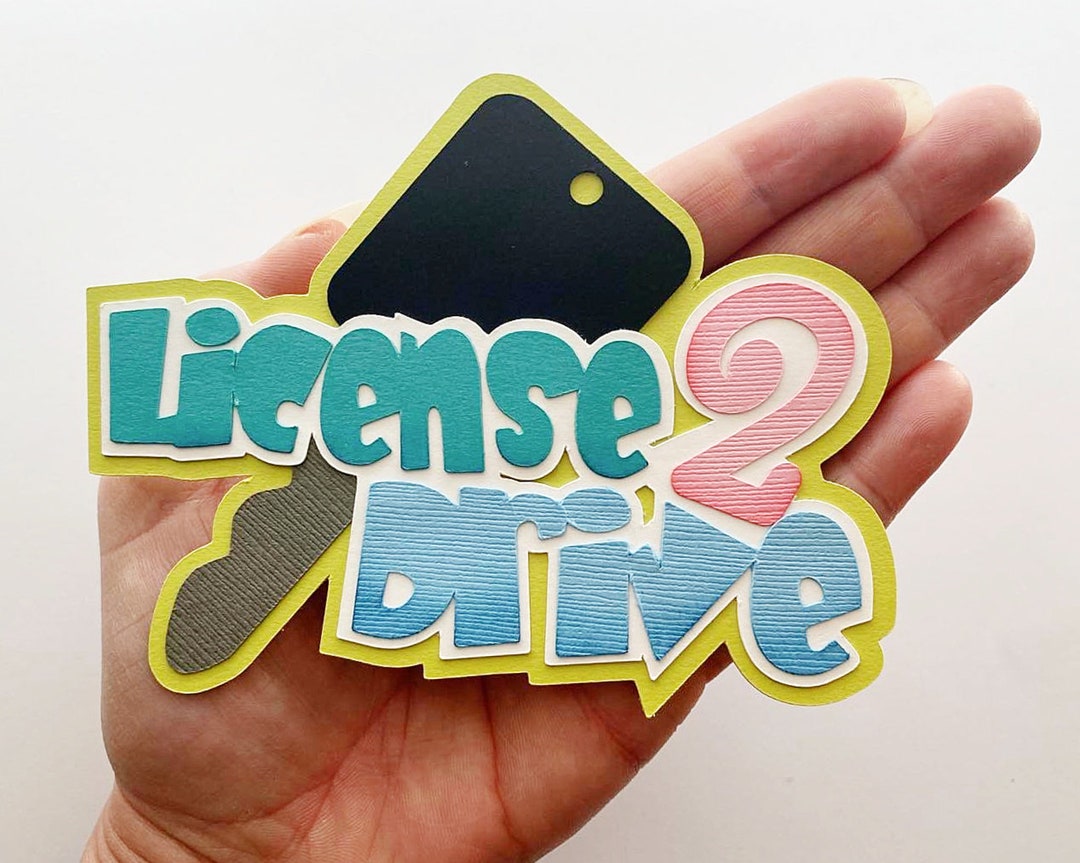 Driving Scrapbook Embellishment License to Drive Paper Die Cut, Paper ...