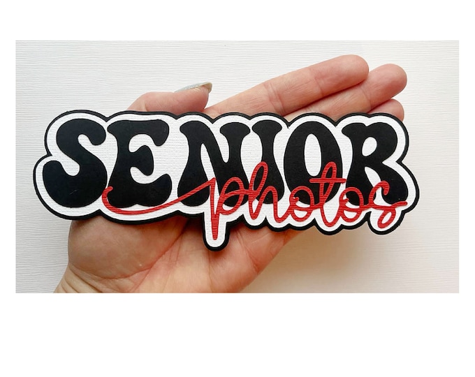 SENIOR Graduation Scrapbook Embellishment, Senior Photos. Made to Order ...