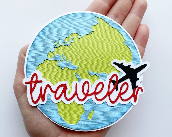 Traveler Scrapbook Title, Vacation Travel World Vacation Theme. Made to ...