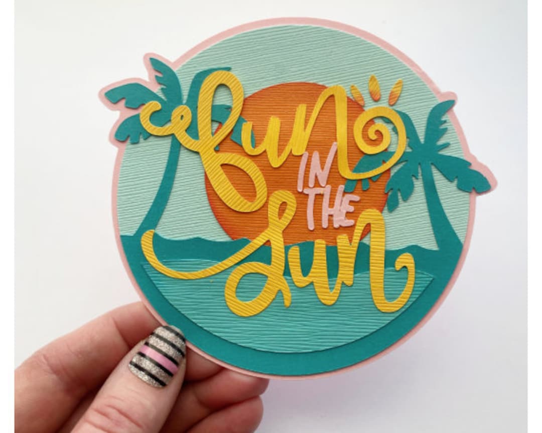 Summer Scrapbook Title Fun in the Sun, Summer Vacation Theme . Made to ...