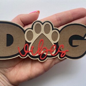 Dog Scrapbook Title Pet Animal Theme. A Premade Paper Piecing Layered ...