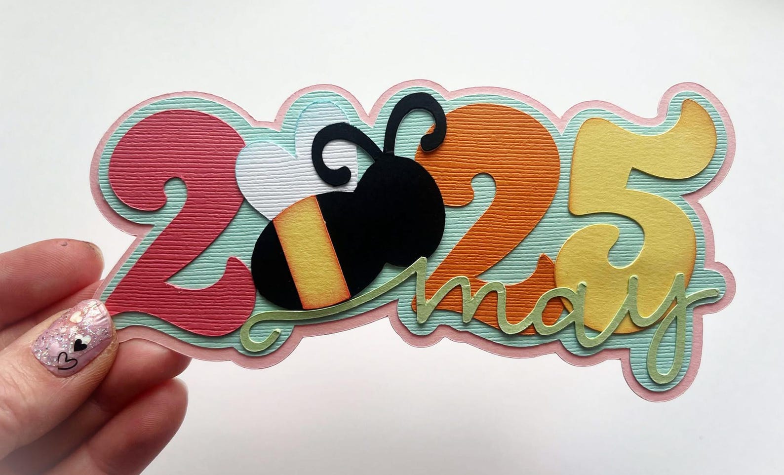 2025 May Embellishment Scrapbook Title 2025 Theme, Made to Order Paper ...
