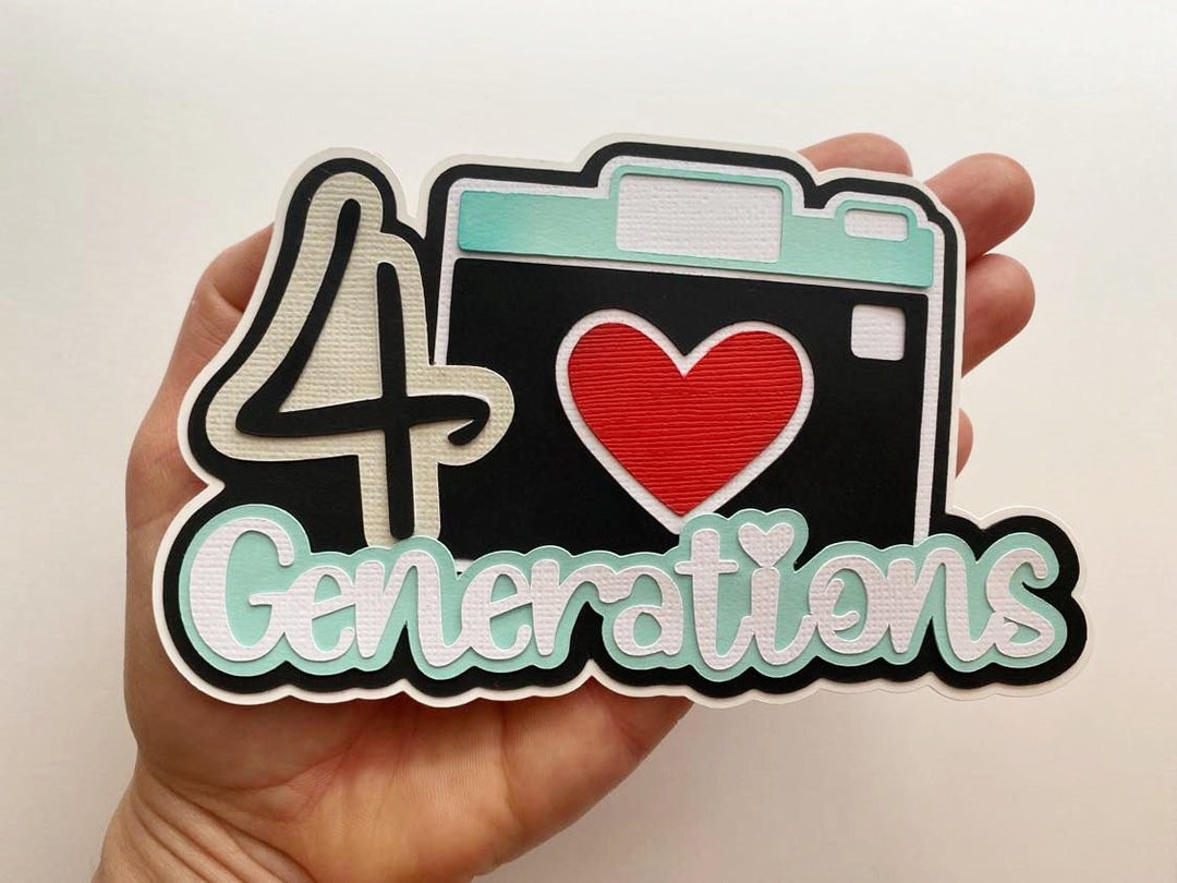 Scrapbook 4 Generations, Family Theme. Made to Order Paper Piecing ...