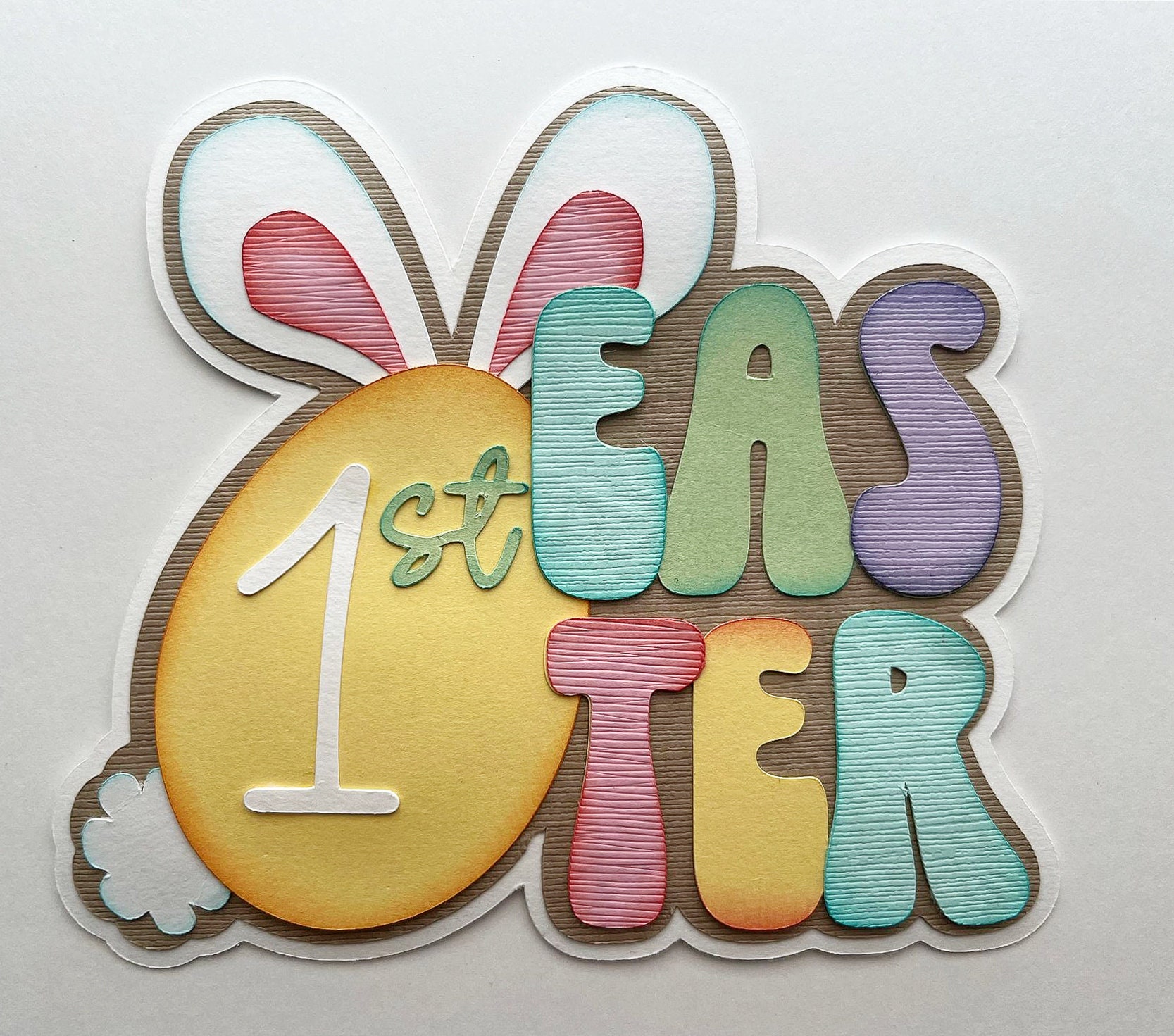 First Easter Scrapbook Title Kid First Easter Theme. Made to Order ...