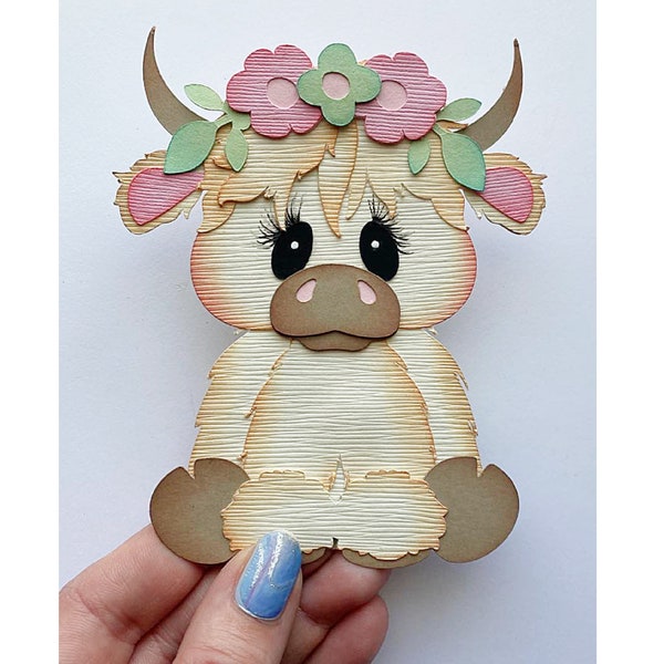 Paper Piecing Highland Cow - Etsy UK