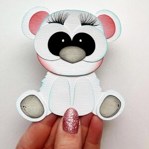 Christmas Polar Bear Scrapbook Embellishment Holiday Winter Paper ...