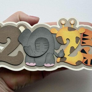 Zoo Scrapbook Embellishment: Handmade Paper Piecing - My Tear Bears - Etsy