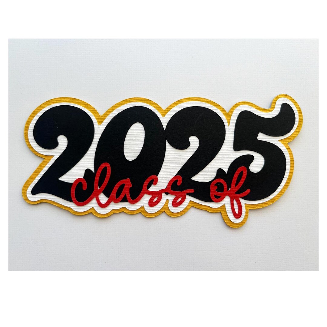 2025 Class Graduation Scrapbook Embellishment Title. Made to Order ...
