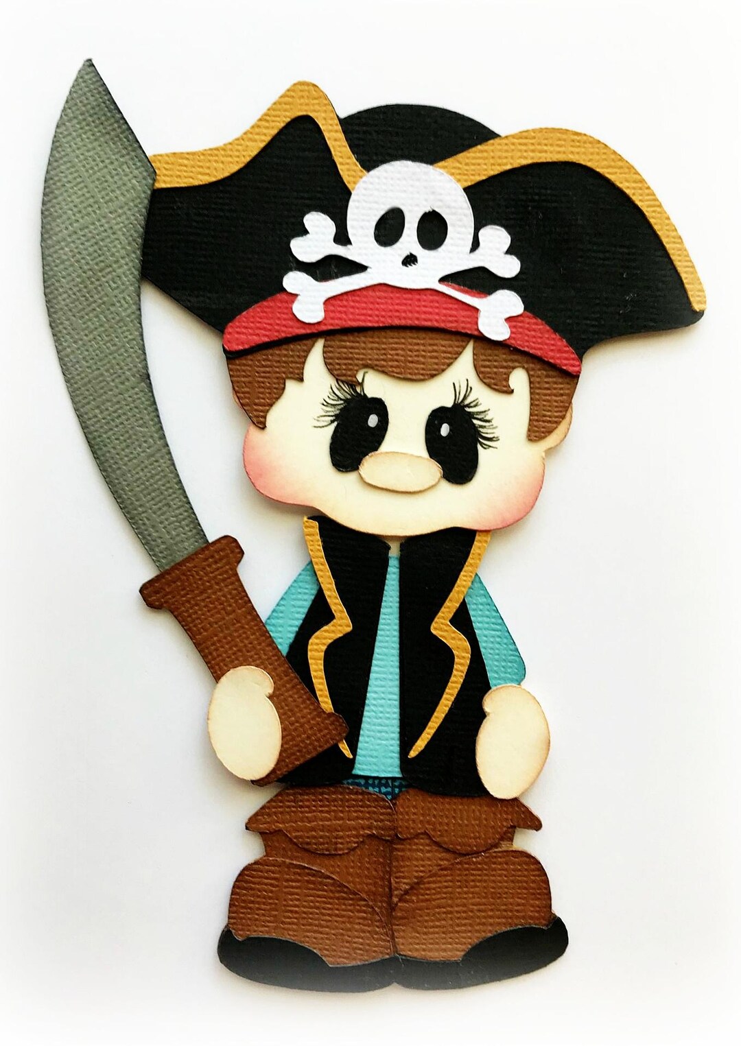 Pirate Boy Scrapbook Costume Kid Fall Halloween Theme A Premade Paper ...