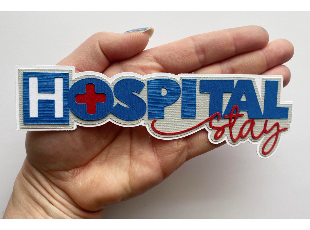 Hospital Medical Embellishment Scrapbook Title ER Visit. Doctor Kids ...