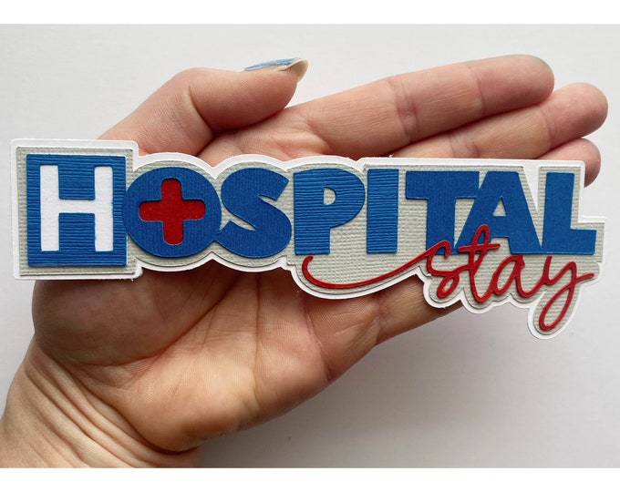 Hospital Medical Embellishment Scrapbook Title ER Visit. Doctor Kids ...