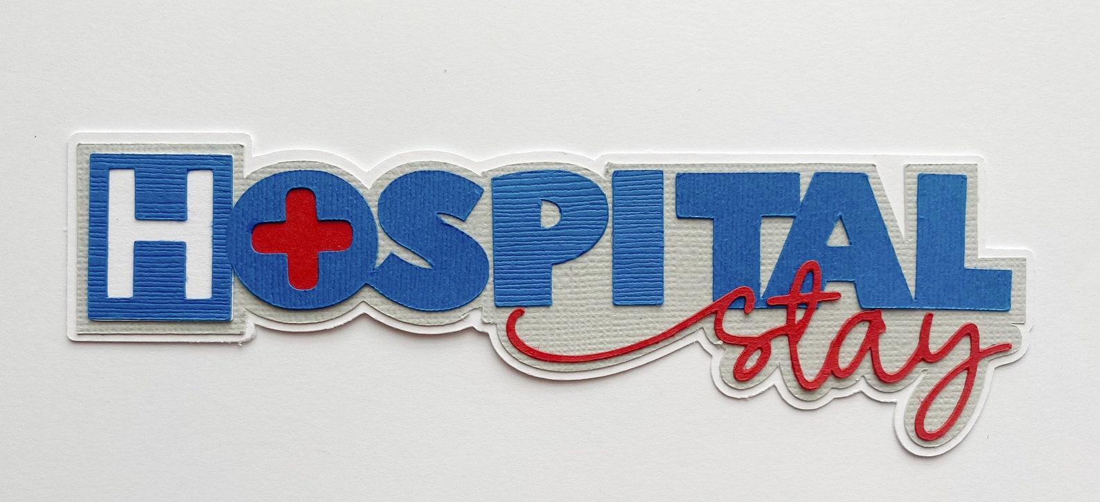 Hospital Medical Embellishment Scrapbook Title ER Visit. Doctor Kids ...