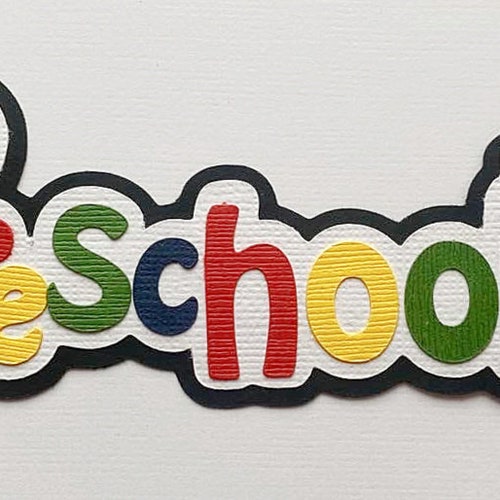 PRESCHOOL Title School Boy Girl Paper Piecing Scrapbook Page - Etsy