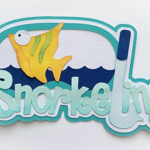 POOL FUN Title SUMMER Boy Girl Paper Piecing 3D Die Cut for - Etsy