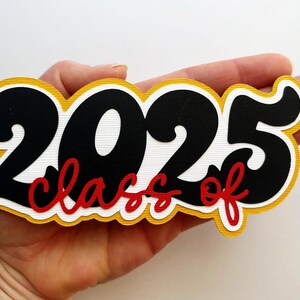 2025 Class Graduation Scrapbook Embellishment Title. Made to Order ...