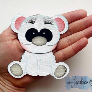 Christmas Polar Bear Scrapbook Embellishment Holiday Winter Paper ...