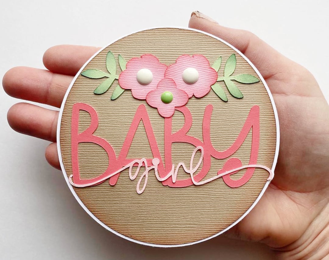 Baby Girl Scrapbook Title, Embellishment Baby Book Newborn Made to ...