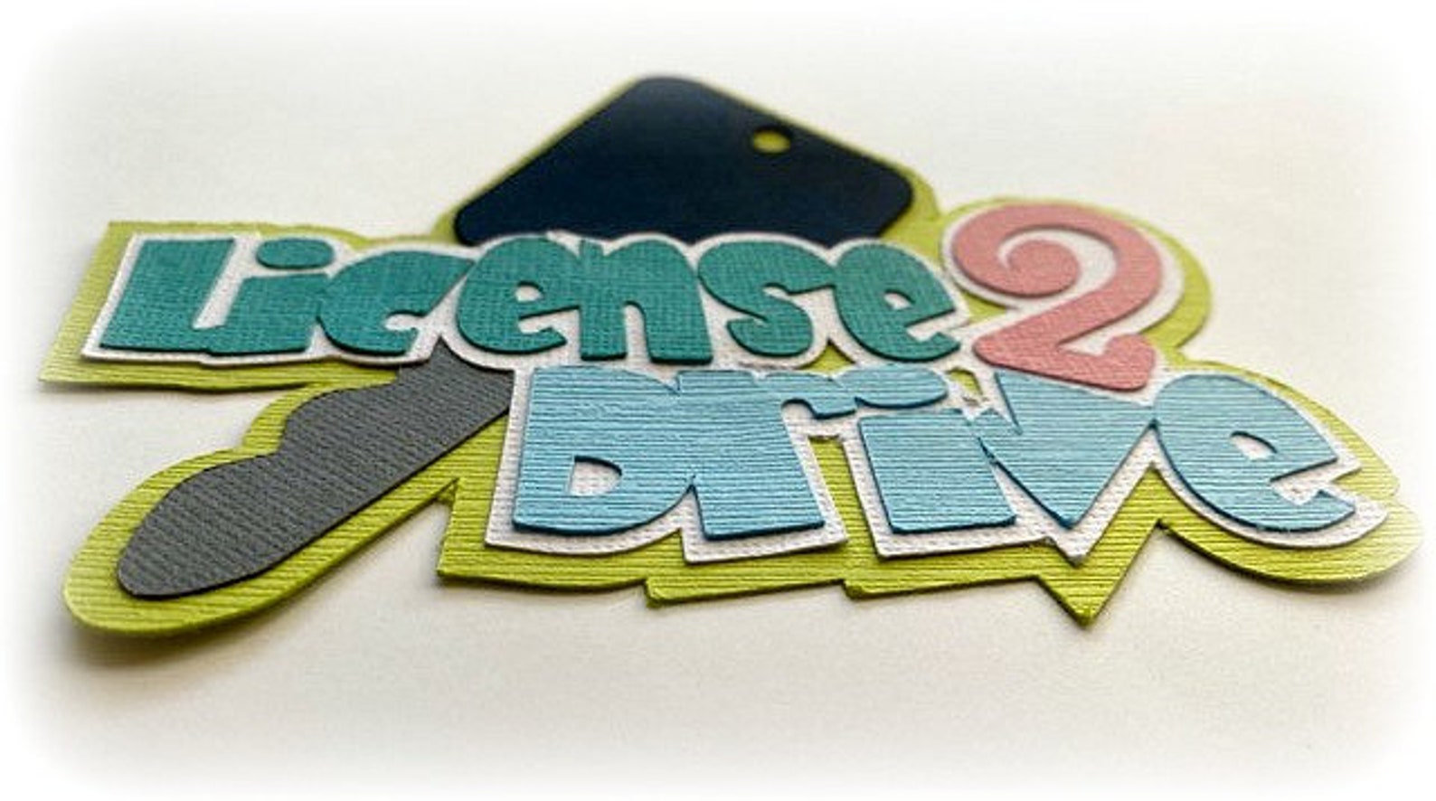 Driving Scrapbook Embellishment License to Drive Paper Die Cut, Paper ...