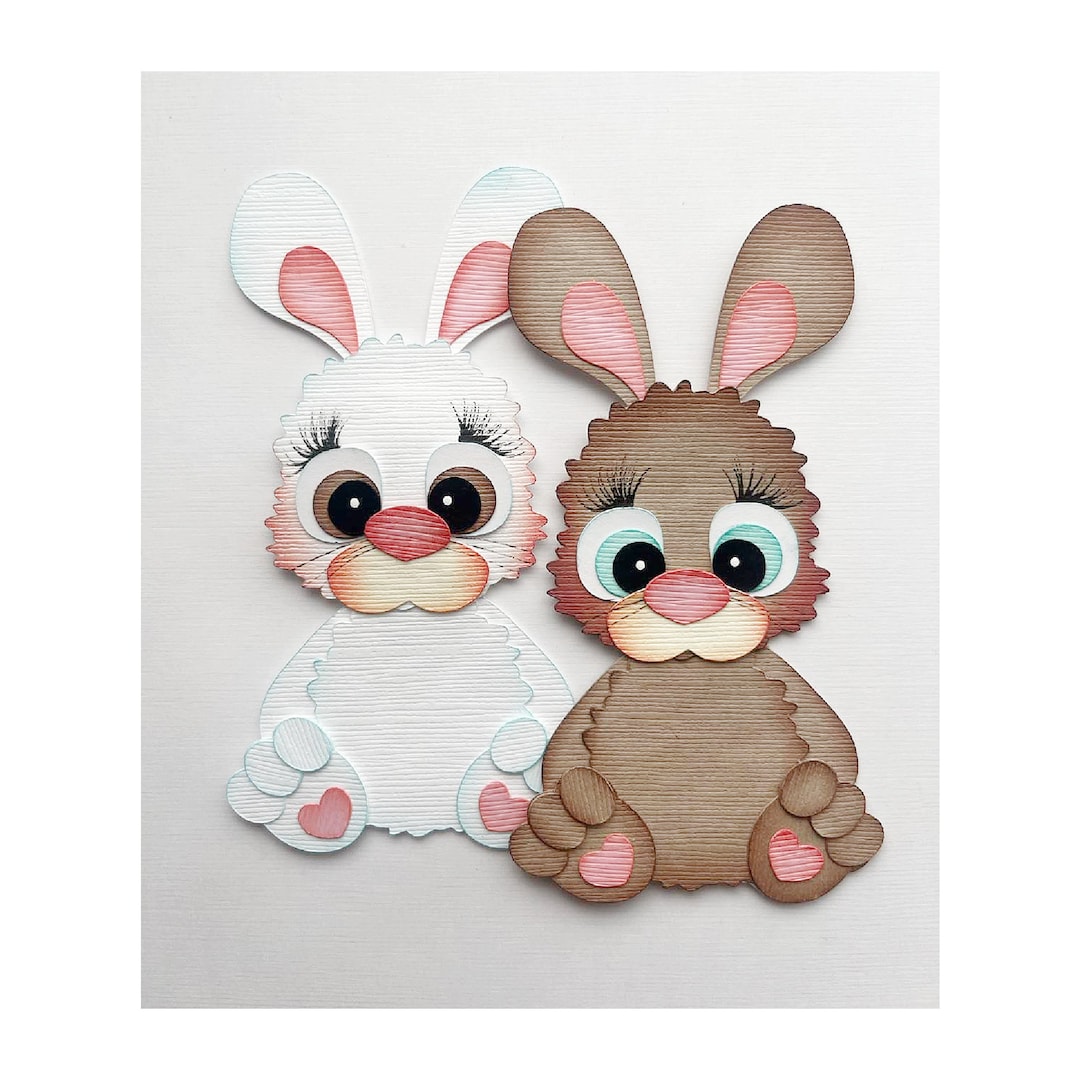 Easter Bunny Scrapbook Embellishment ONE Paper Piecing Baby Choose ...