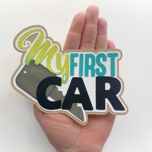 First Car Scrapbook Title, My First Car Title, Driving Theme Premade ...
