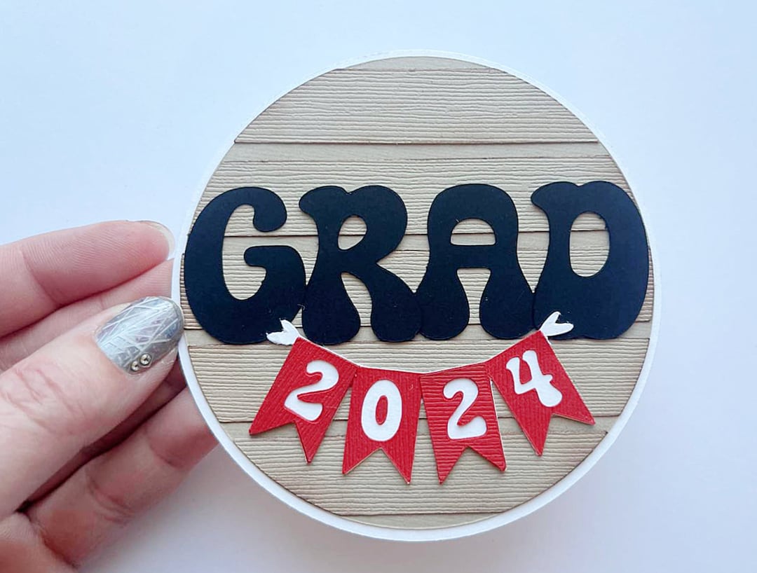 2024 Grad Graduation Scrapbook Embellishment Title. A Premade Paper ...