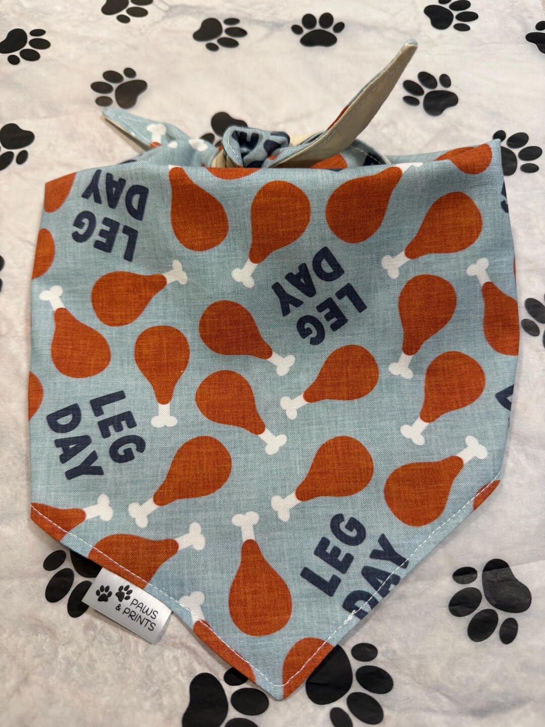 Leg Day Thanksgiving Pet Bandanas - Etsy