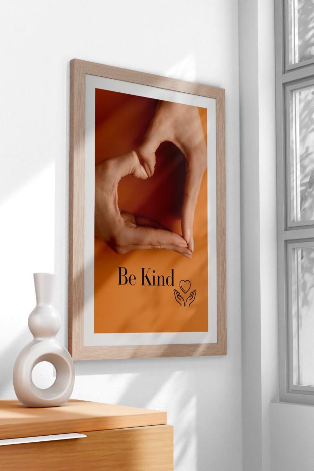 Kindness Motivational Poster – Positive Affirmation Wall Art, Vintage ...
