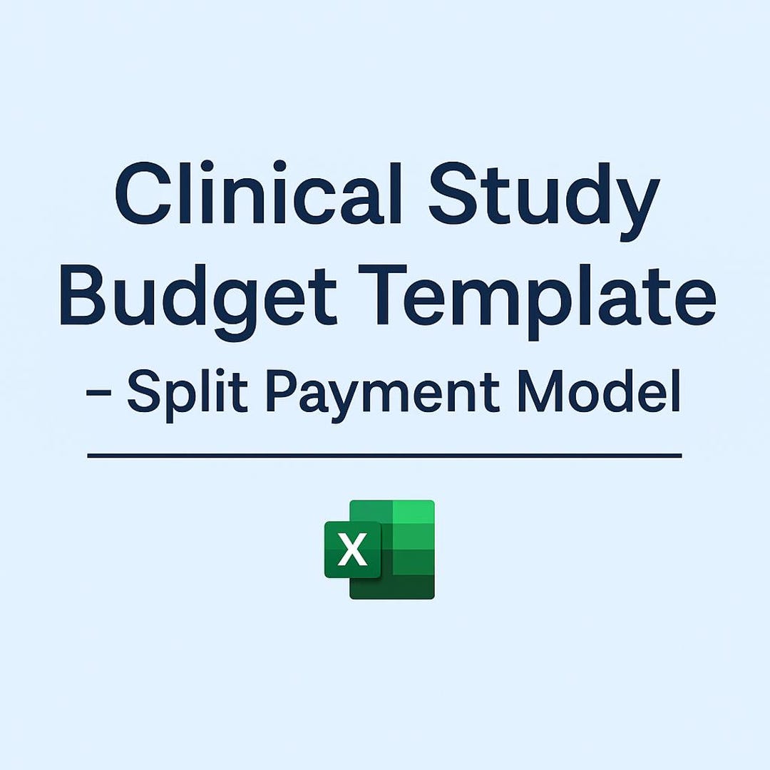 Clinical Study - Budget Template - Etsy