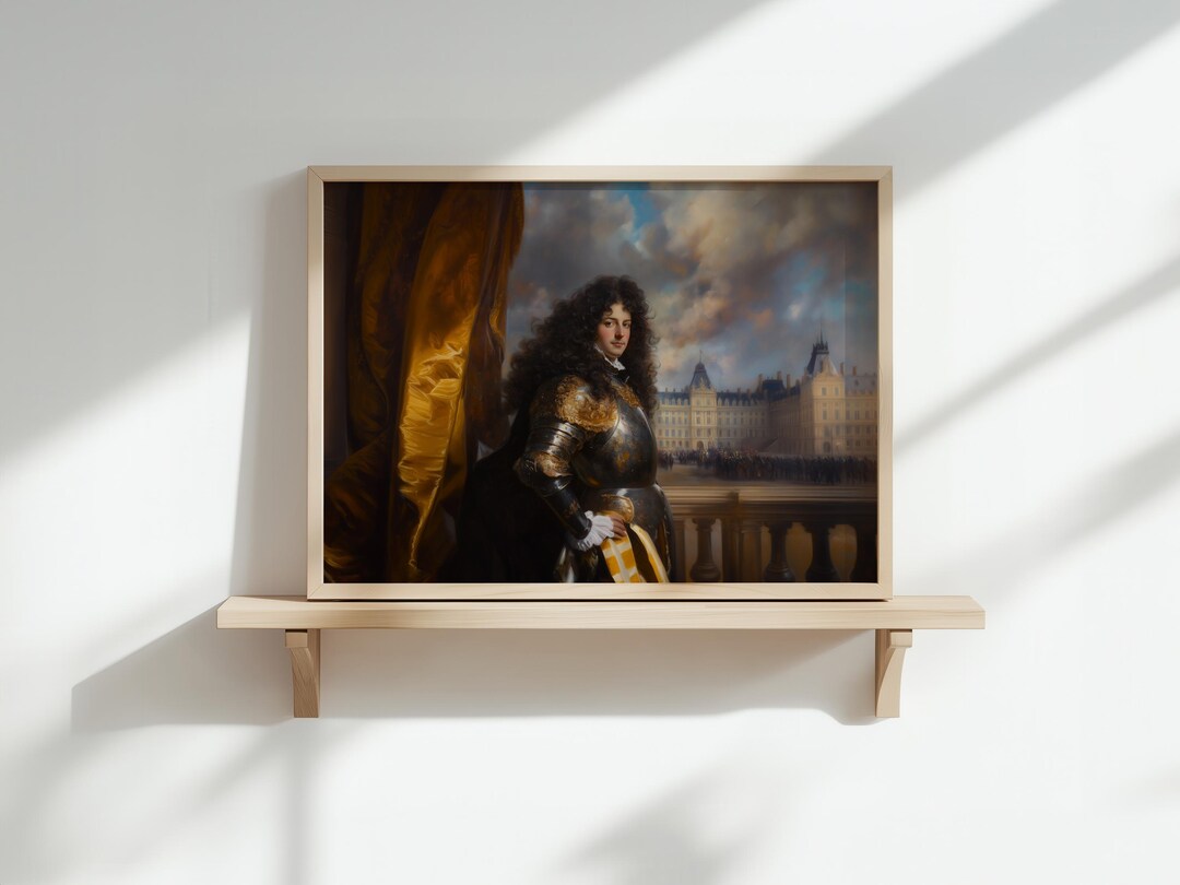 King Louis XIV Poster at Versailles – Realistic French Royalty Wall Art ...
