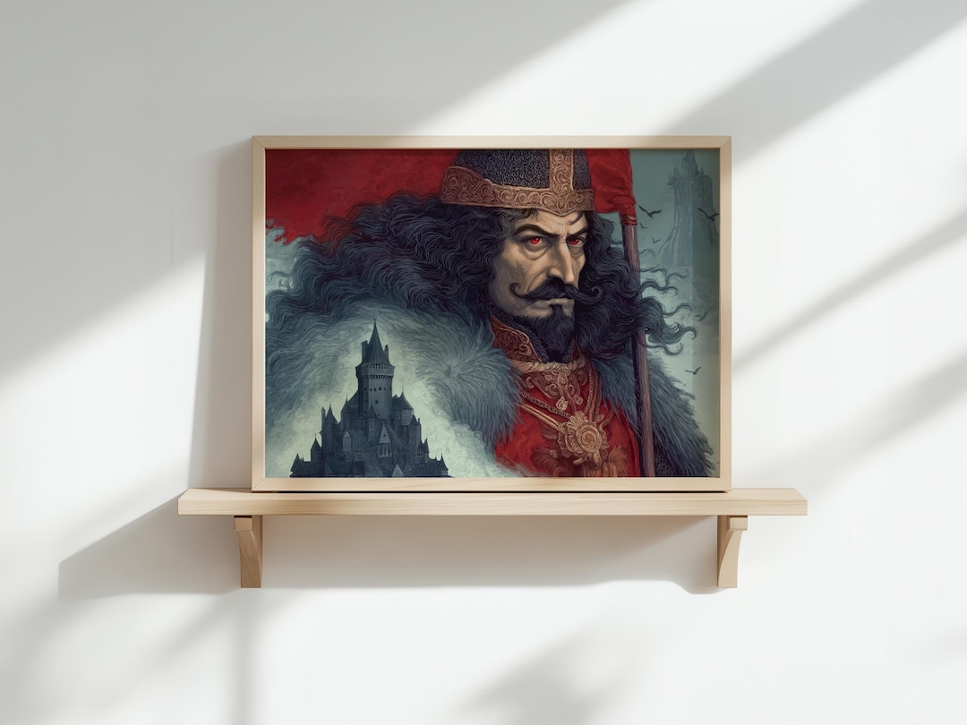 Vlad the Impaler Portrait: Gothic Art Print - Etsy