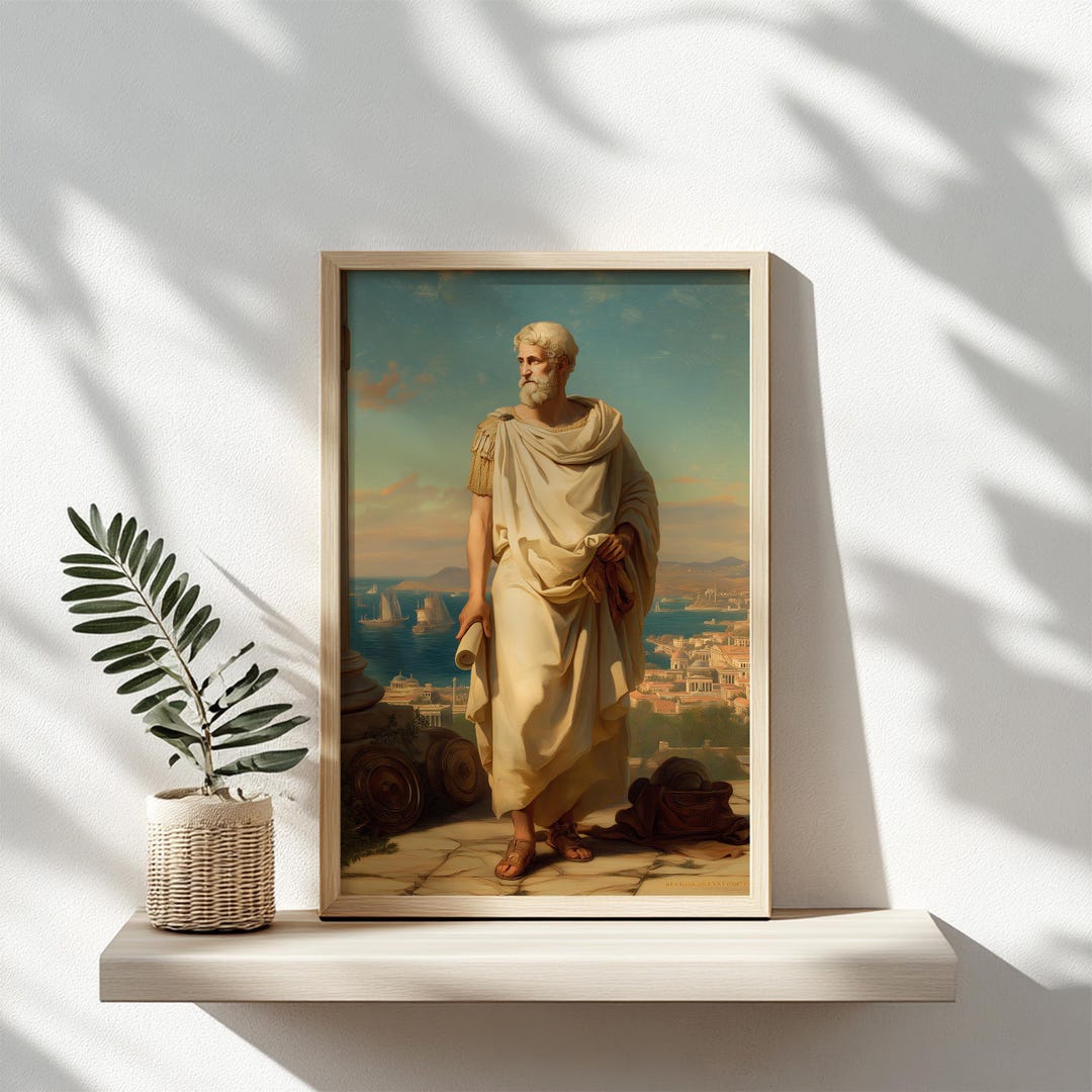 Pericles Ancient Greek Leader Wall Art, Historical Philosopher Print ...
