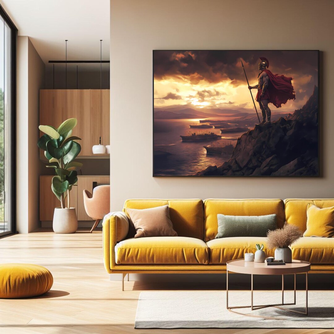 King Leonidas Poster - Sparta Wall Art Print, Ancient Greece Decor ...