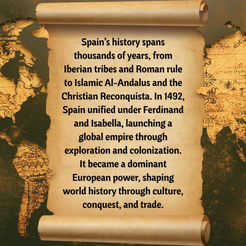 Fantasy Map of Europe Print, Spain-inspired Medieval Poster Art in Red ...