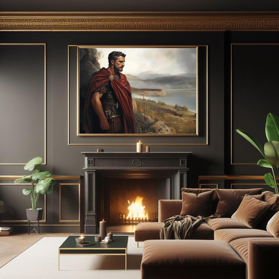 Hannibal Barca at Lake Trasimene – Baroque-style Historical Print ...