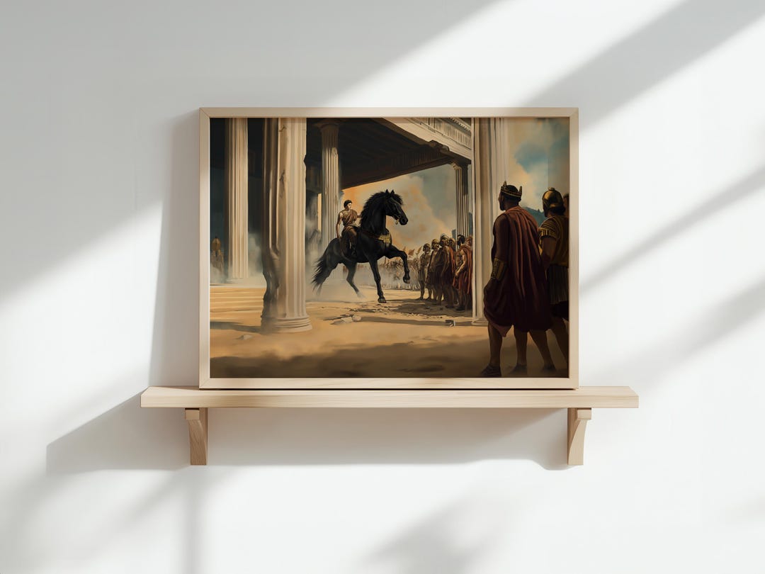 Bucephalas & Pella Poster – Ancient Greece Wall Art, King Philip II ...