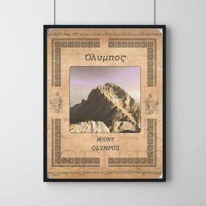 Printable Art | Mount Olympus | Instant Download | Greek Mythology Art ...