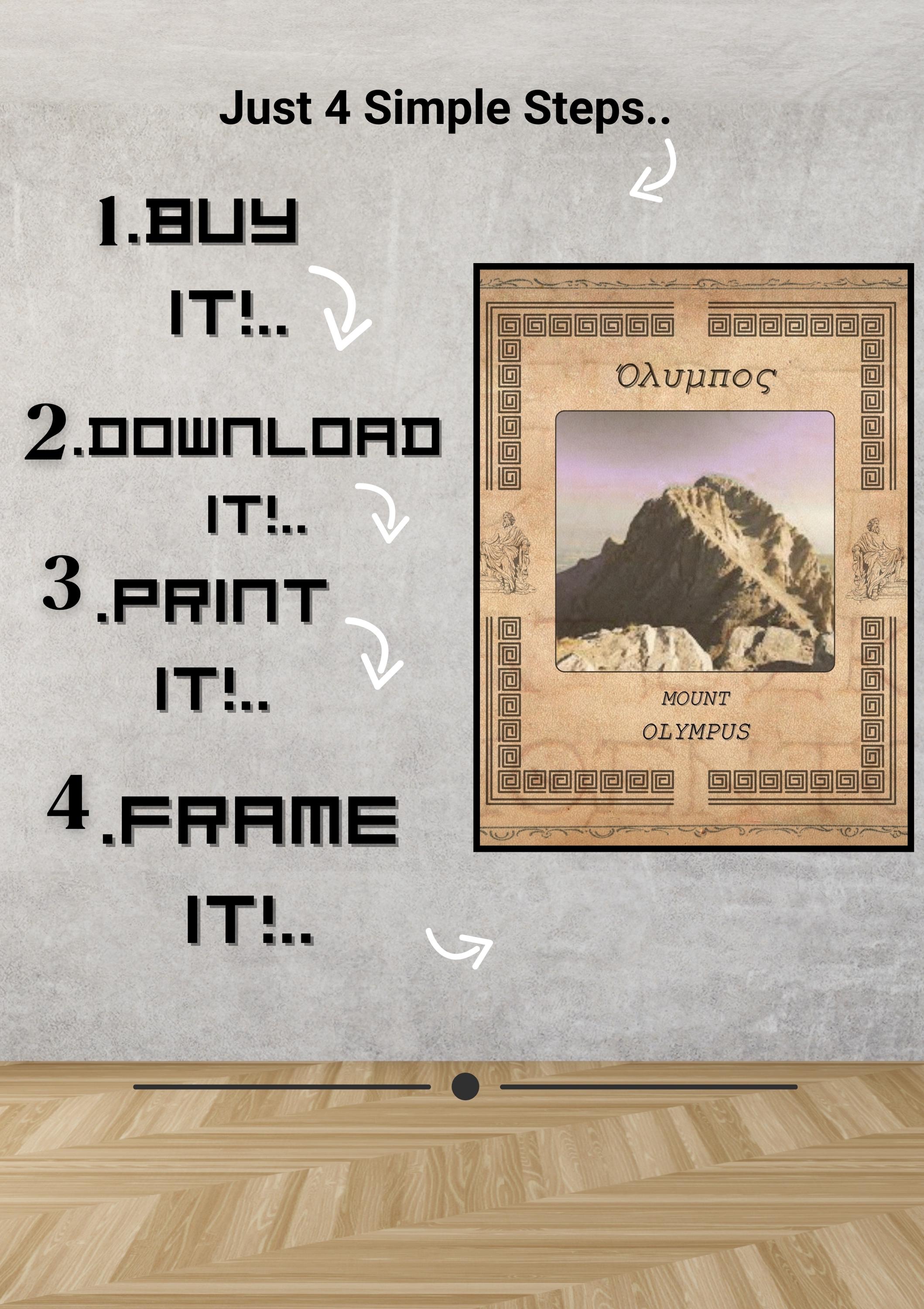 Printable Art | Mount Olympus | Instant Download | Greek Mythology Art ...