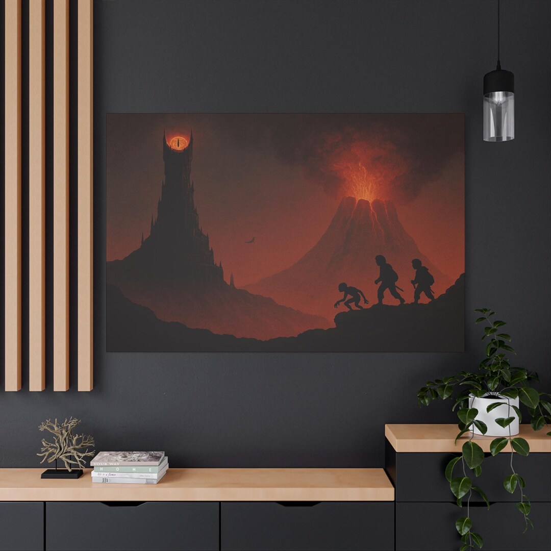 Lord of the Rings Wall Art Canvas, Dark Art Print, Home Decor for Movie ...