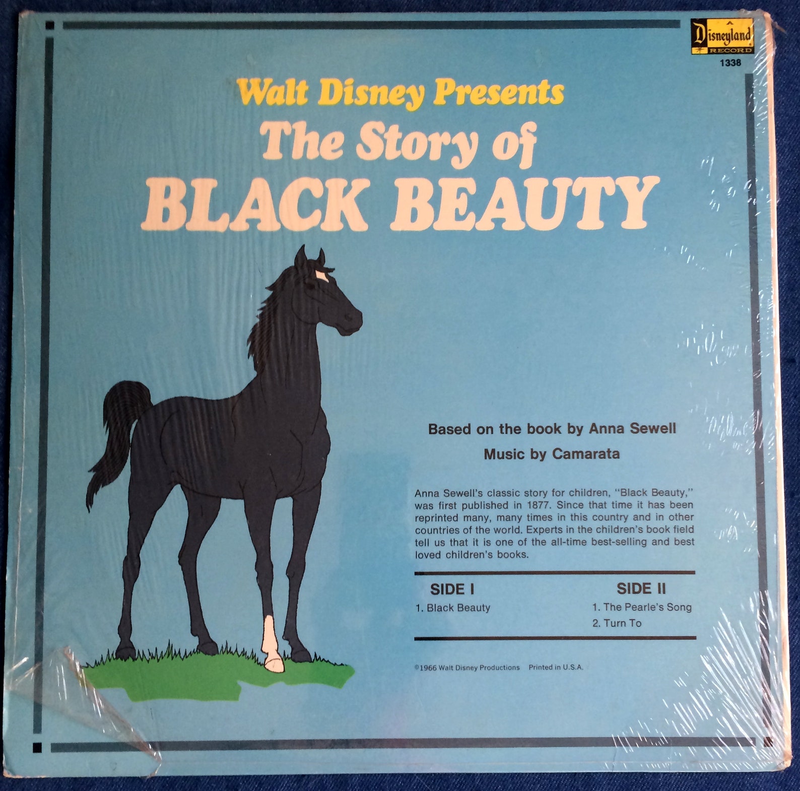 BLACK BEAUTY Lp the Story of Black Beauty 1966 Disneyland Records ...