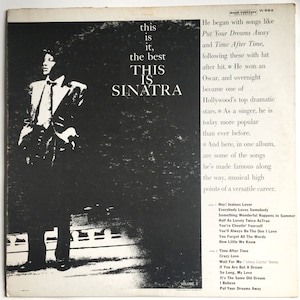 FRANK SINATRA - This is Sinatra Volume 2 Lp Original Vintage MONO Vinyl ...