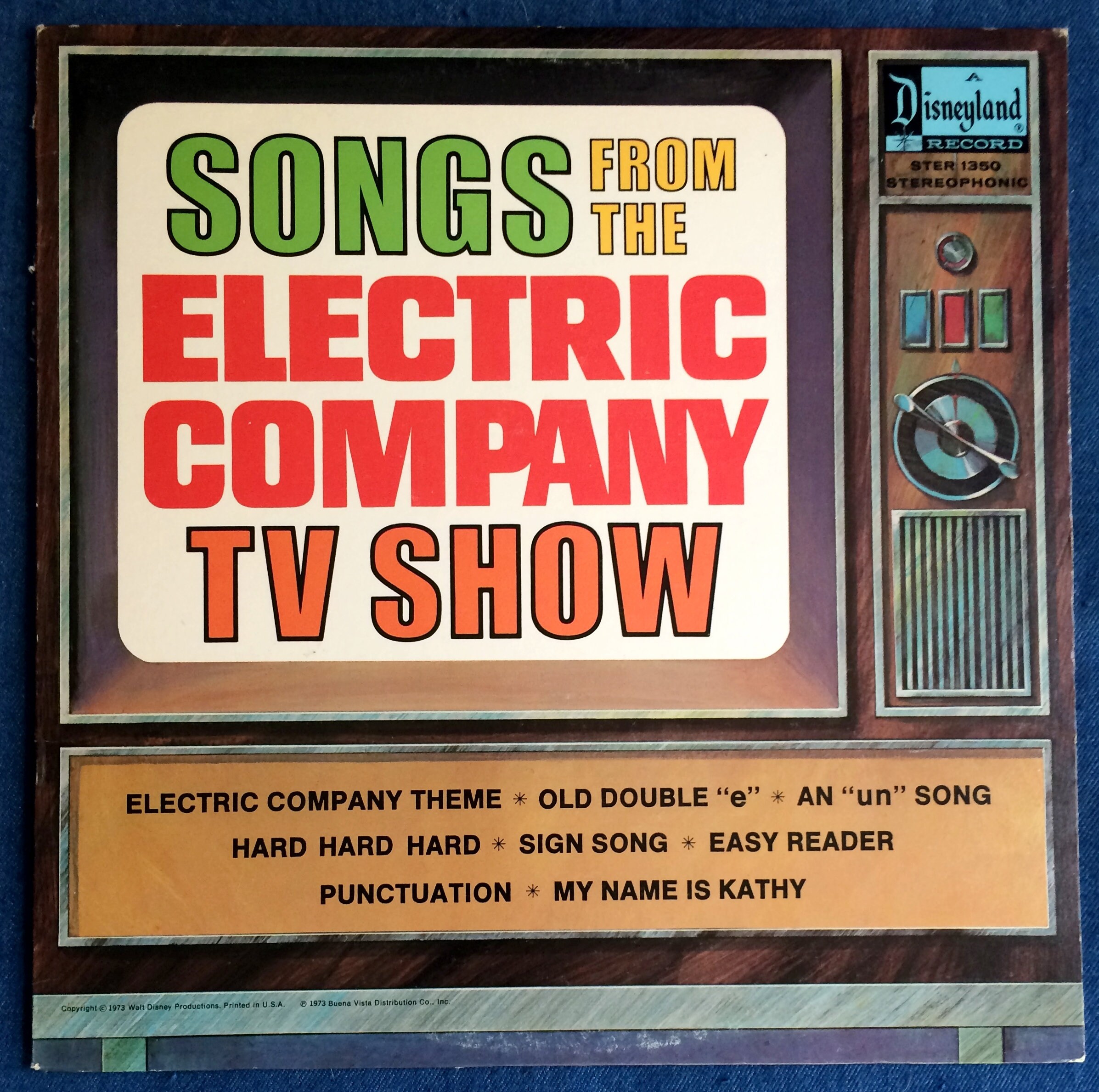 THE ELECTRIC COMPANY Lp 1973 Disneyland Records Original - Etsy