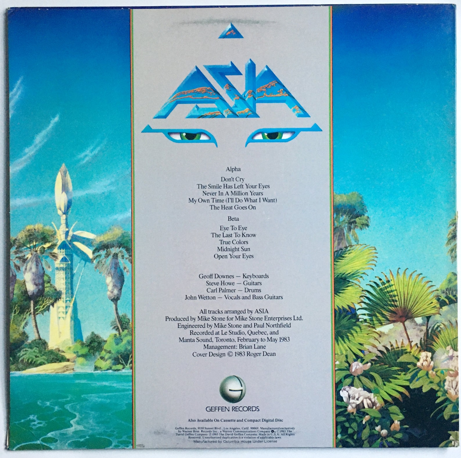ASIA - Alpha Lp 1983 Original Vintage Vinyl Album Record - Etsy