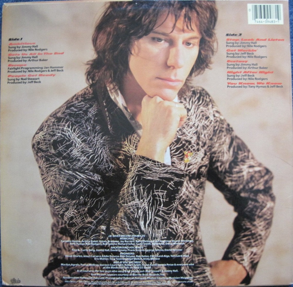 JEFF BECK FLASH Lp 1985 Original Vintage Vinyl Record Album - Etsy Canada