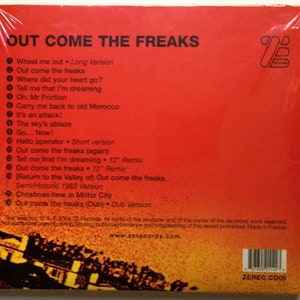 WAS NOT WAS Sealed Out Come the Freaks Cd Vintage Compact Disc Album ...
