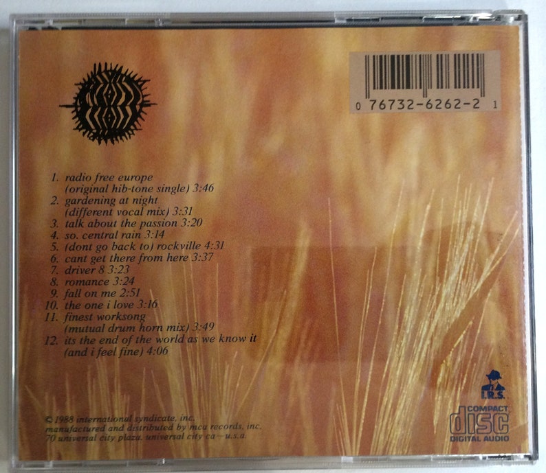 R.E.M. EPONYMOUS CD 1988 Compact Disc Album - Etsy