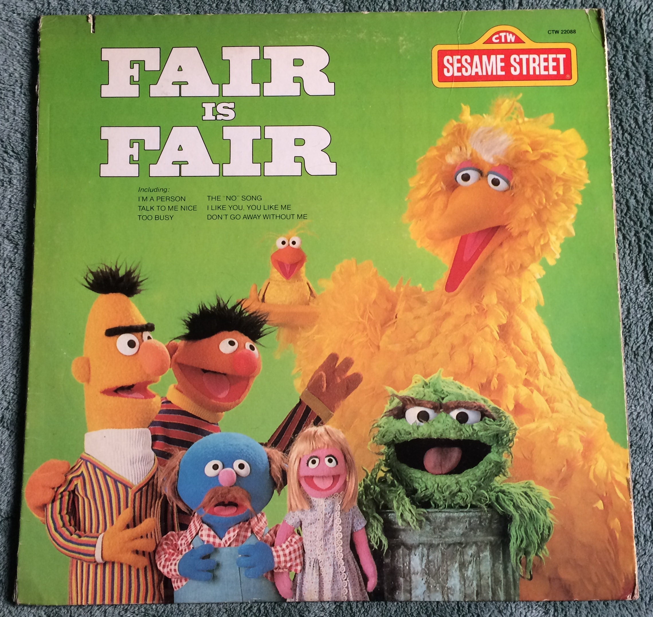 SESAME STREET - Fair is Fair Lp Vintage Vinyl Record Album - Etsy