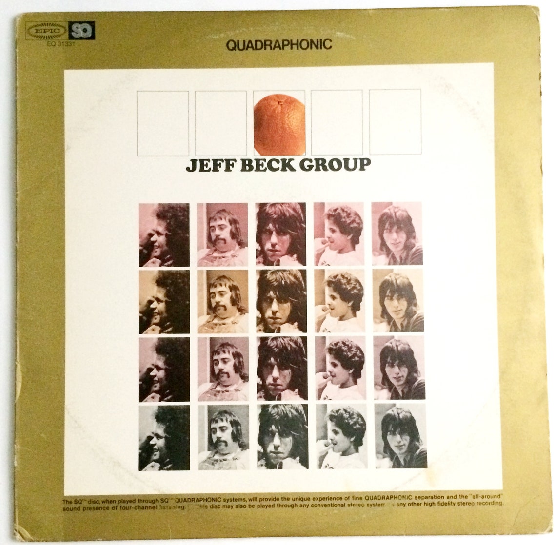 JEFF BECK GROUP Quadraphonic Lp 1972 Original Epic Pressing - Etsy