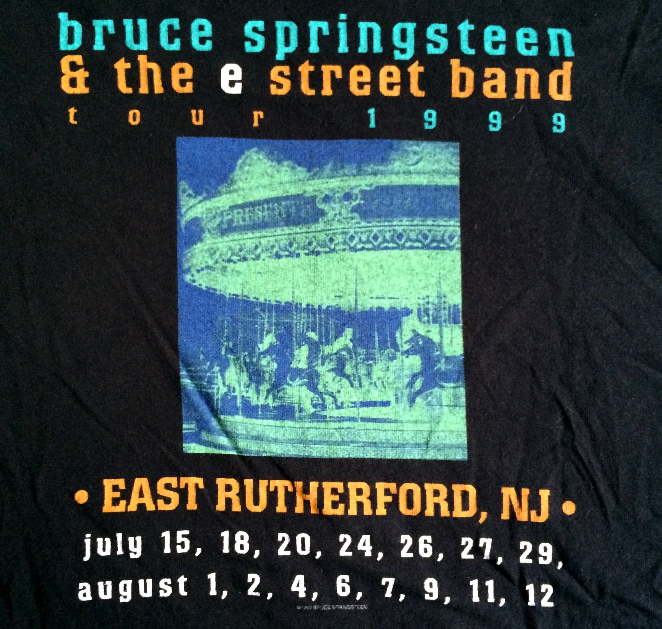 BRUCE SPRINGSTEEN and the E Street Band Tour Tshirt Vintage New Jersey ...
